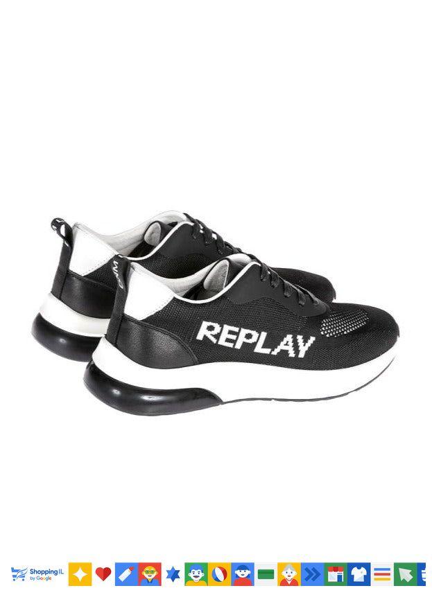Replay Shoes Men נעלי ריפליי Edition לגבר שחור/לבן | Bbrands מותגים